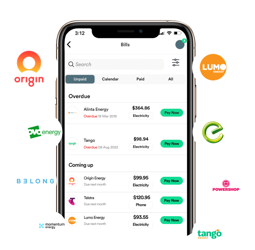 1Bill Bill Management App Bill Organiser Reminders Pay Bills